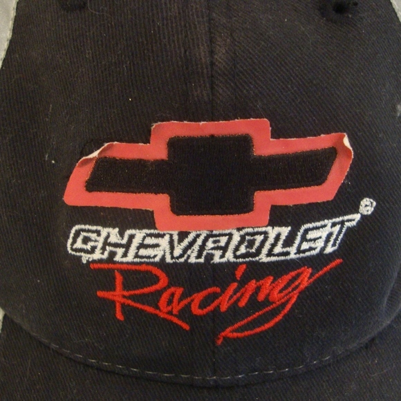 chevrolet | Accessories | Chevrolet Racing Trucker Hat Ball Cap Black ...